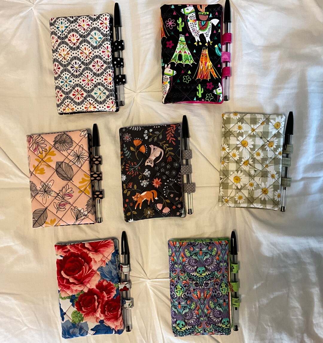 Quilted Mini Notebook Cover - Etsy
