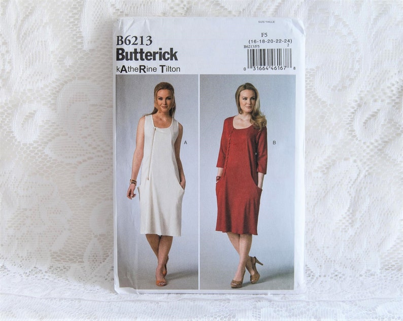 Jumper and Dress Sewing Pattern in Misses Sizes 16, 18, 20, 22, 24 ...