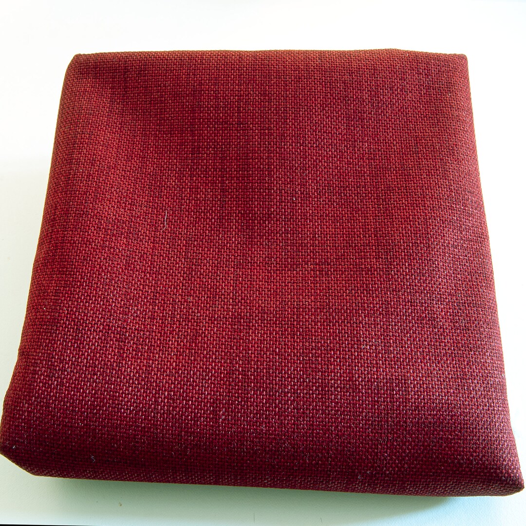 Woven Fabric Remnant, Deep Cranberry, 32 X 36 With Thin Foam Backing - Etsy