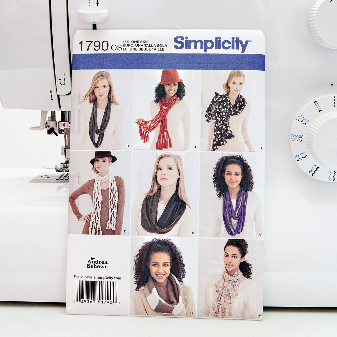 Neck Scarves Sewing Pattern in Four Variations, by Andrea Schewe ...