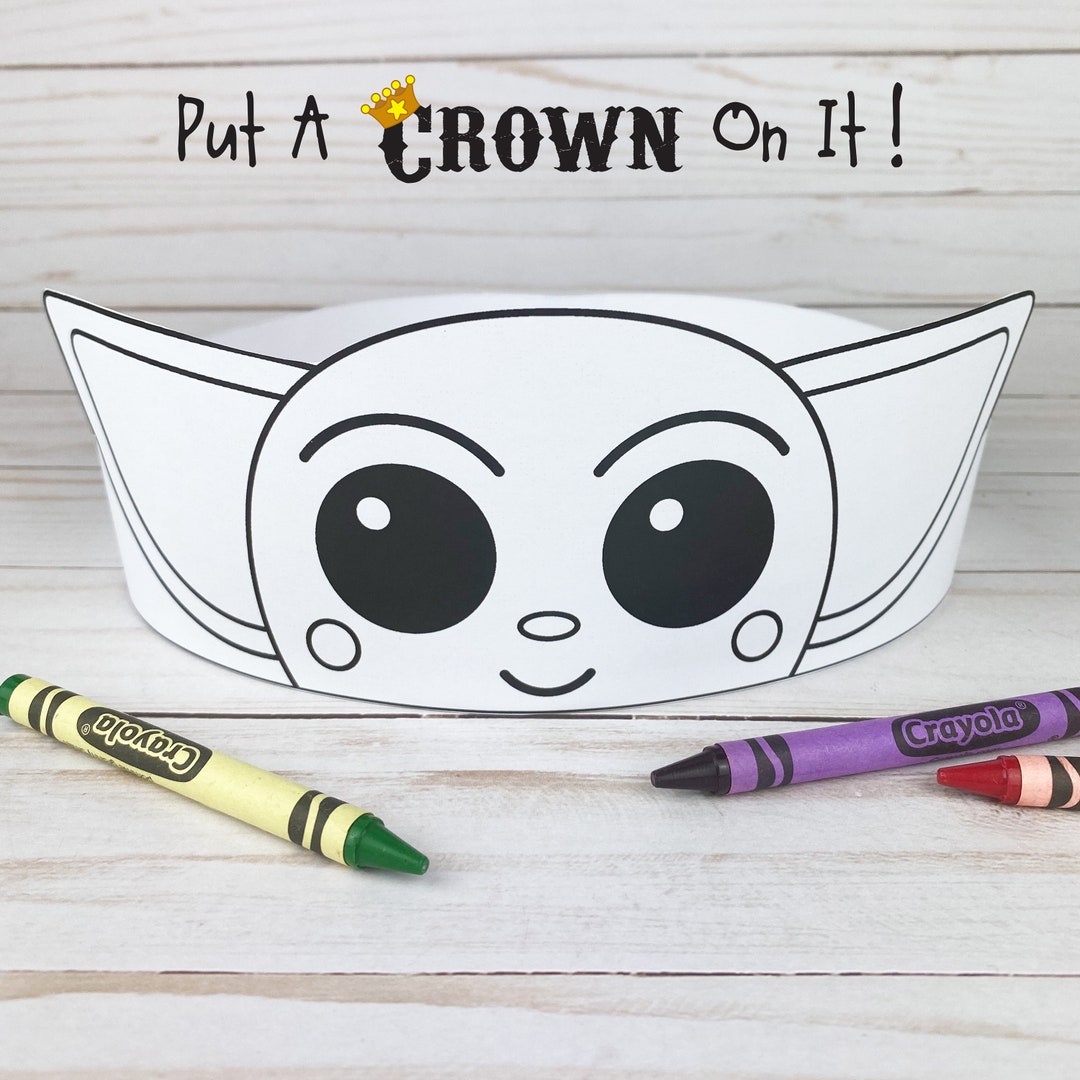 Baby Alien Crown COLOR YOUR OWN - Printable - Etsy