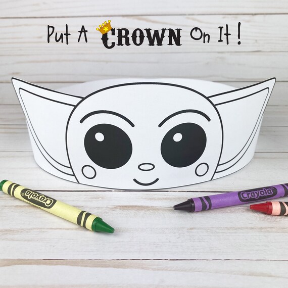 Baby Alien Crown COLOR YOUR OWN Printable - Etsy