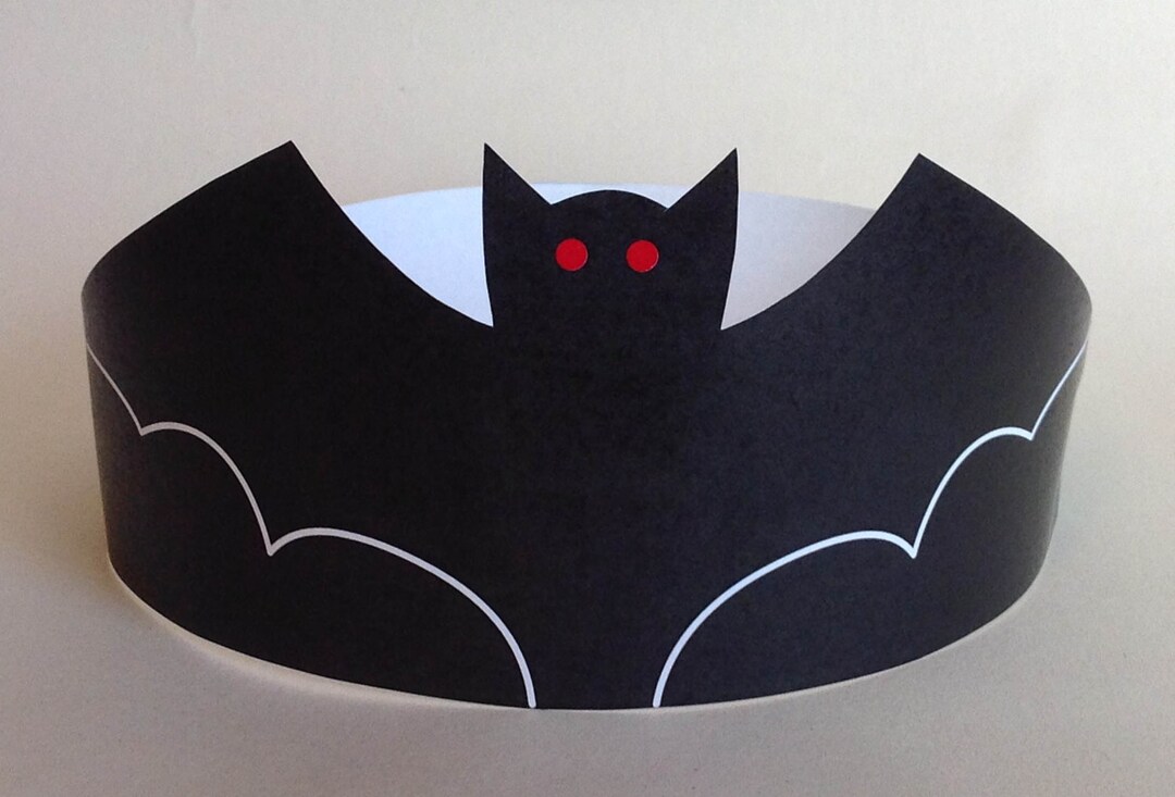 Bat Paper Crown - Printable - Etsy