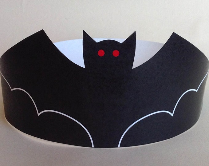 Bat Paper Crown Printable - Etsy
