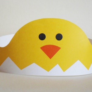 Chick Paper Crown - Printable - Etsy