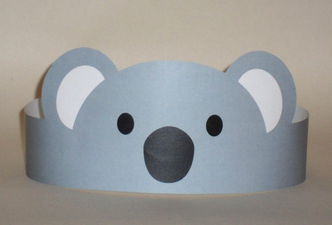 Koala Paper Crown - Printable - Etsy