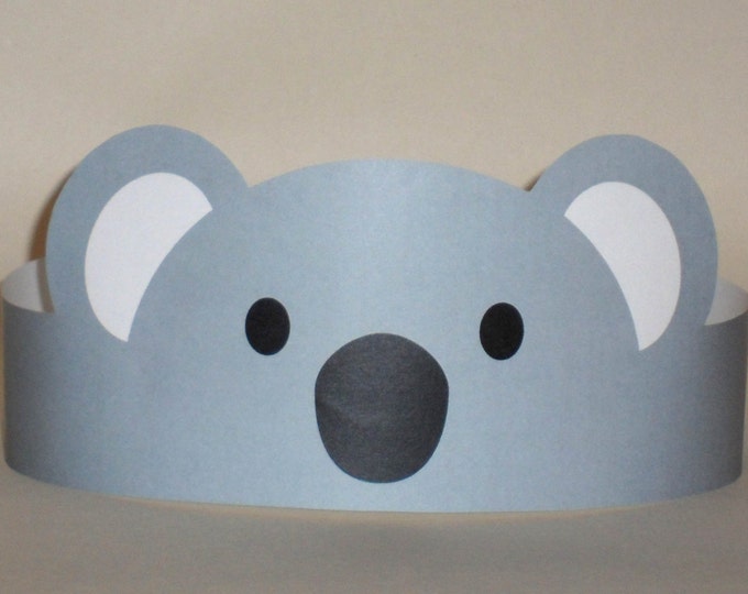 Koala Paper Crown Printable - Etsy