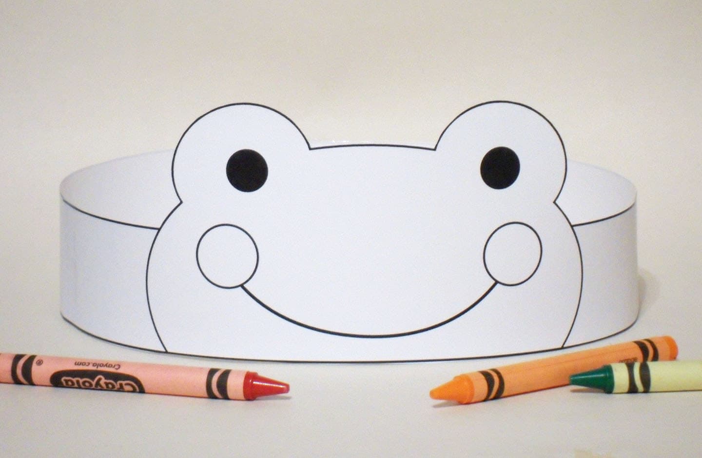 Frog Paper Crown COLOR YOUR OWN - Printable - Etsy