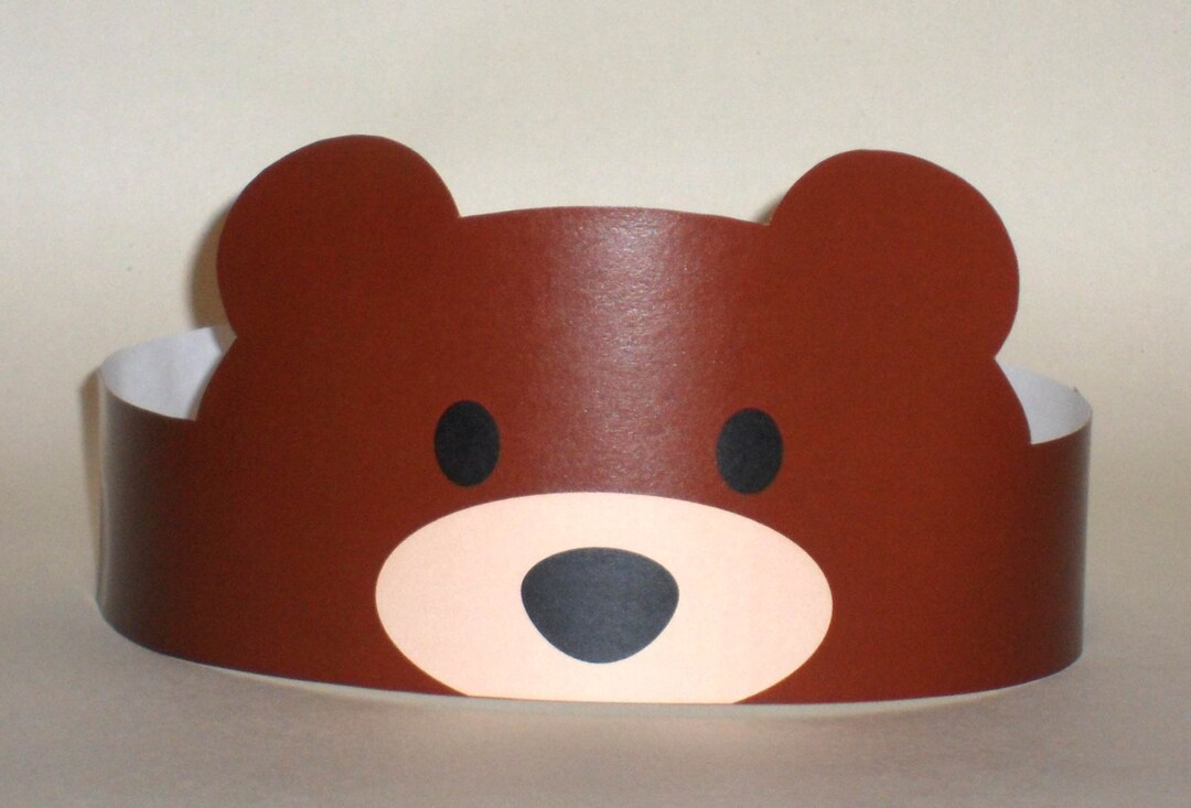 Bear Paper Crown - Printable - Etsy