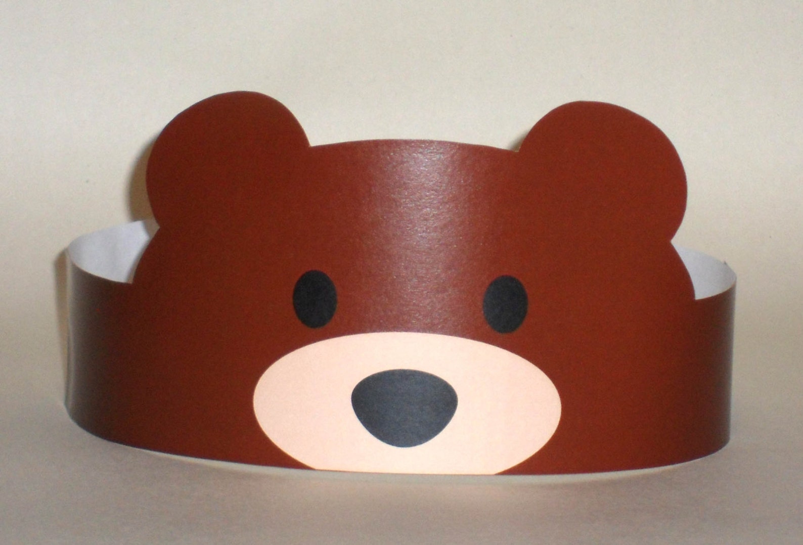 Bear Paper Crown - Printable - Etsy Australia