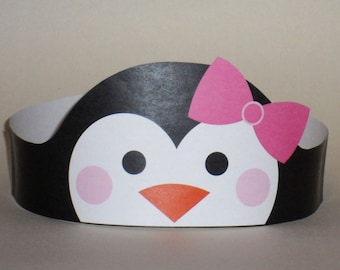 Penguin Paper Crown/hat/mask/costume for Kids/toddlers, Penguin Baby ...