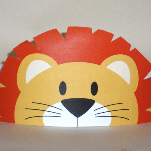DIY Jungle Animals Birthday Party Paper Crown/hat Printable - Etsy