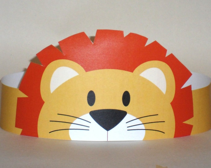 Lion Paper Crown - Printable - Etsy