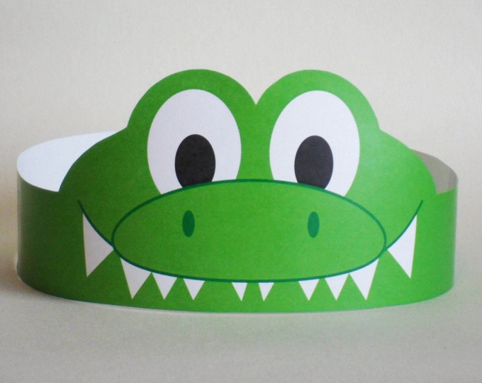 Gator Paper Crown - Printable - Etsy