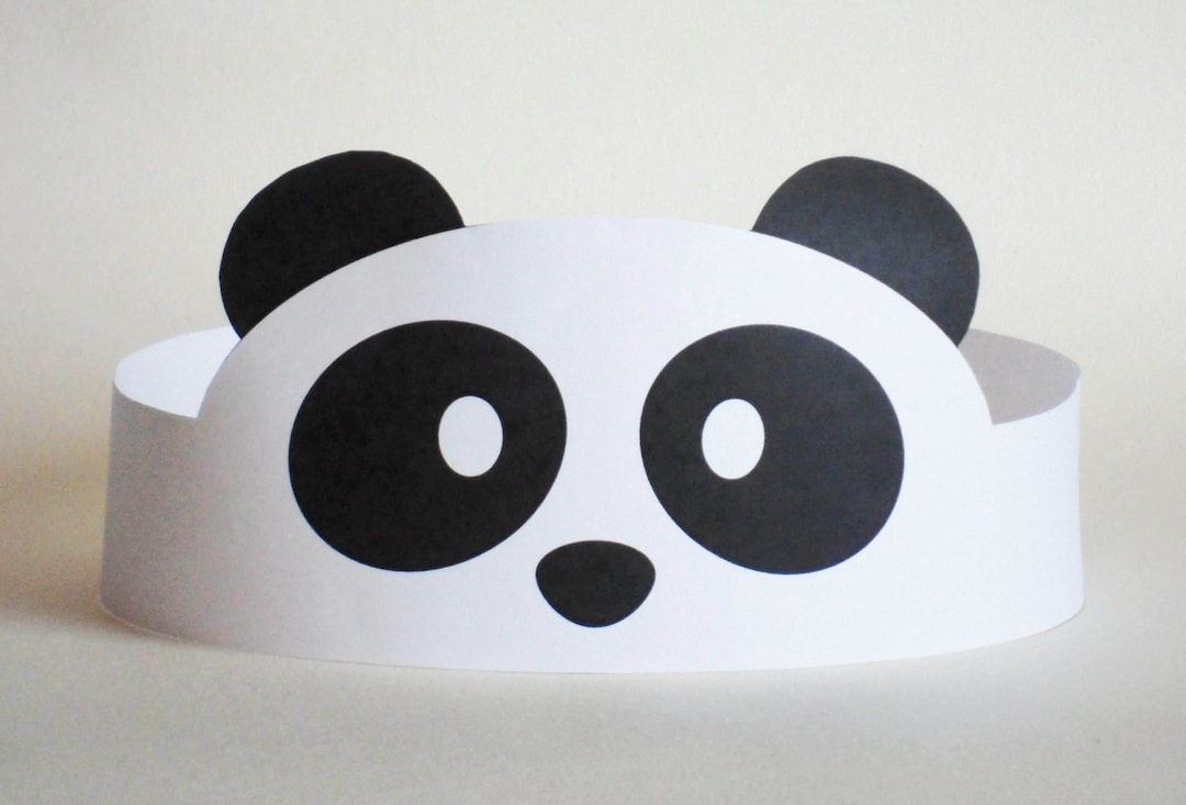 Panda Paper Crown - Printable - Etsy