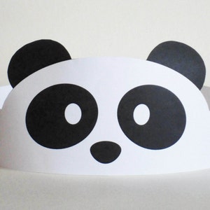 Panda Paper Crown - Printable - Etsy Australia