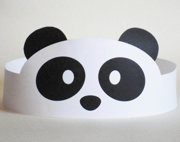 Panda Paper Crown Printable - Etsy