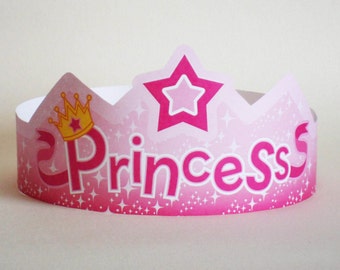 Printable Crown, Princess Party Hats, Prince Birthday Theme, Princess ...
