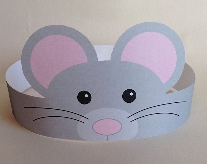 Mouse Paper Crown Printable - Etsy