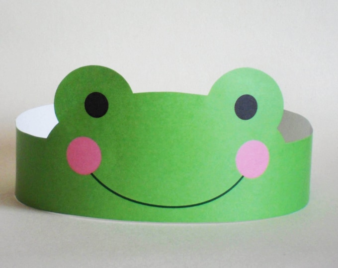 Frog Paper Crown Printable - Etsy