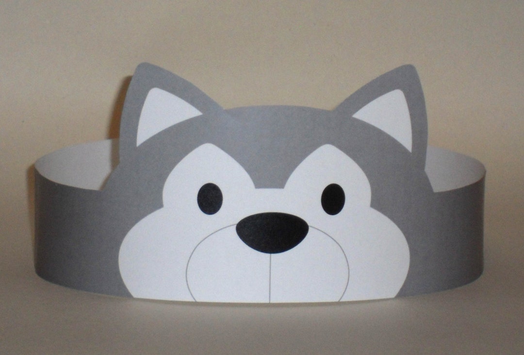 Wolf Paper Crown - Printable - Etsy