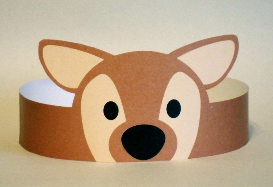Deer Paper Crown - Printable - Etsy