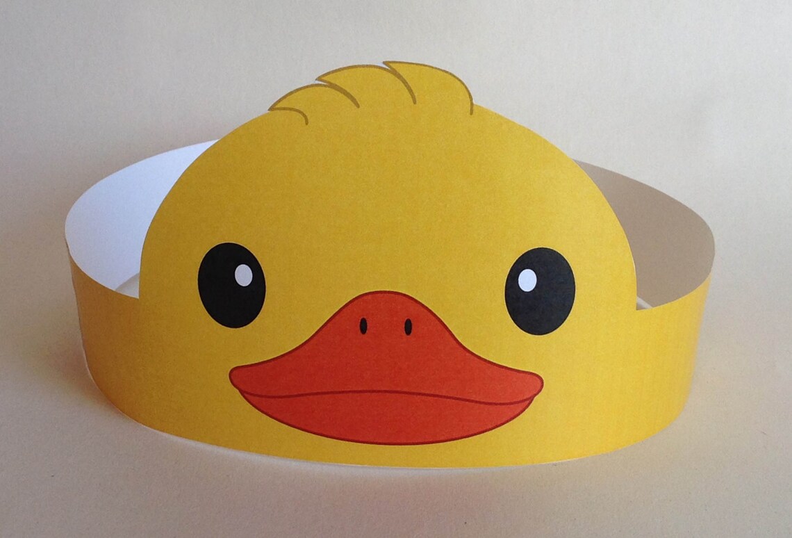 Duck Paper Crown - Printable - Etsy