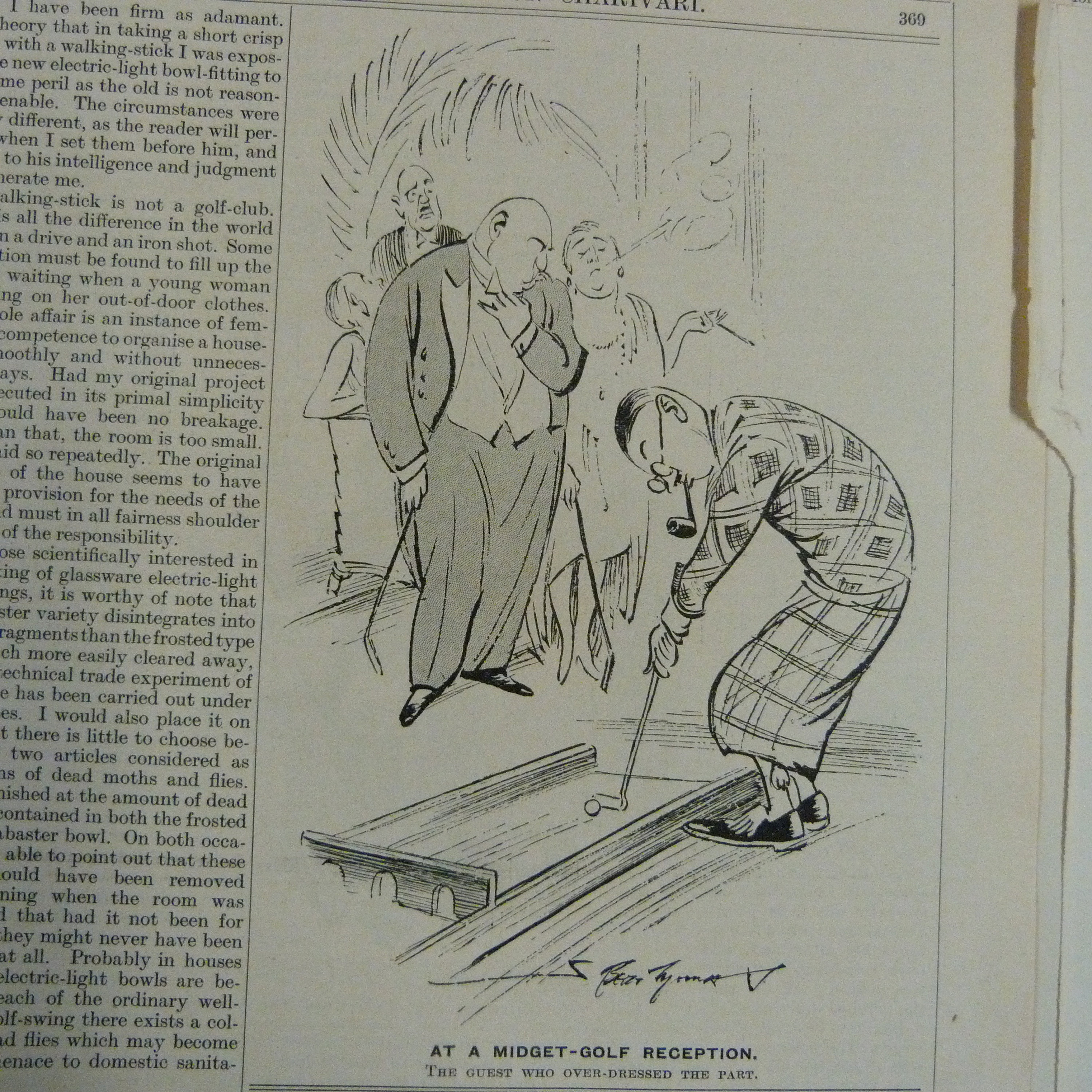 8 X Punch Cartoons 1925-1930s Theme : Golf - Golfer - Caddie - Bad Shot ...