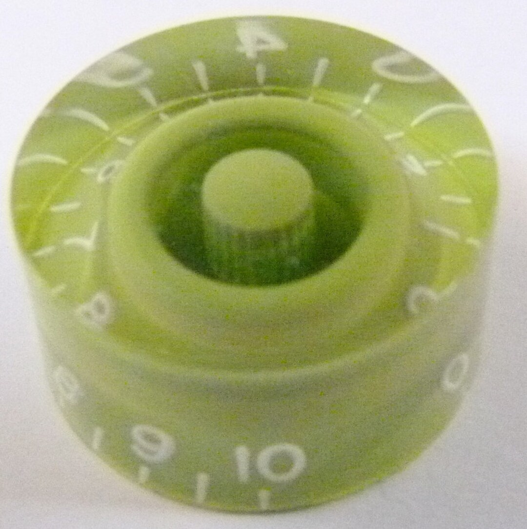 POP-KNOB Gibson / Epiphone Style Guitar or Bass Speed Knob in LIME ...