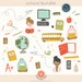 Back to School Clip Art and Papers- Hand-drawn Digital Illustrations ...