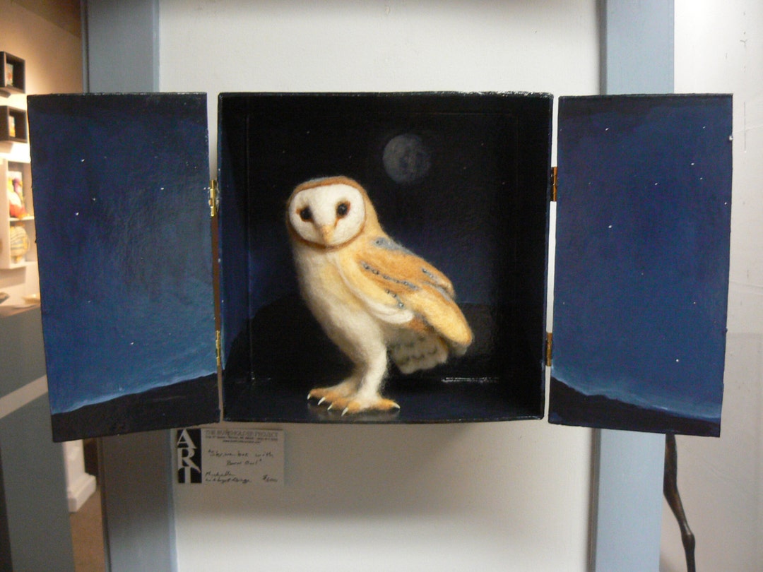 Shrine Box With Barn Owl - Etsy