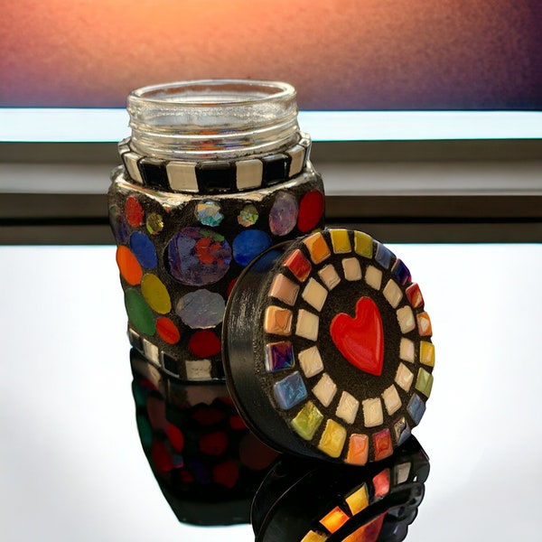 Mosaic Jar - Etsy
