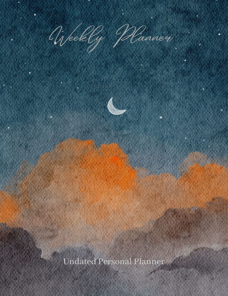 Undated 2024 Weekly Planner - Etsy