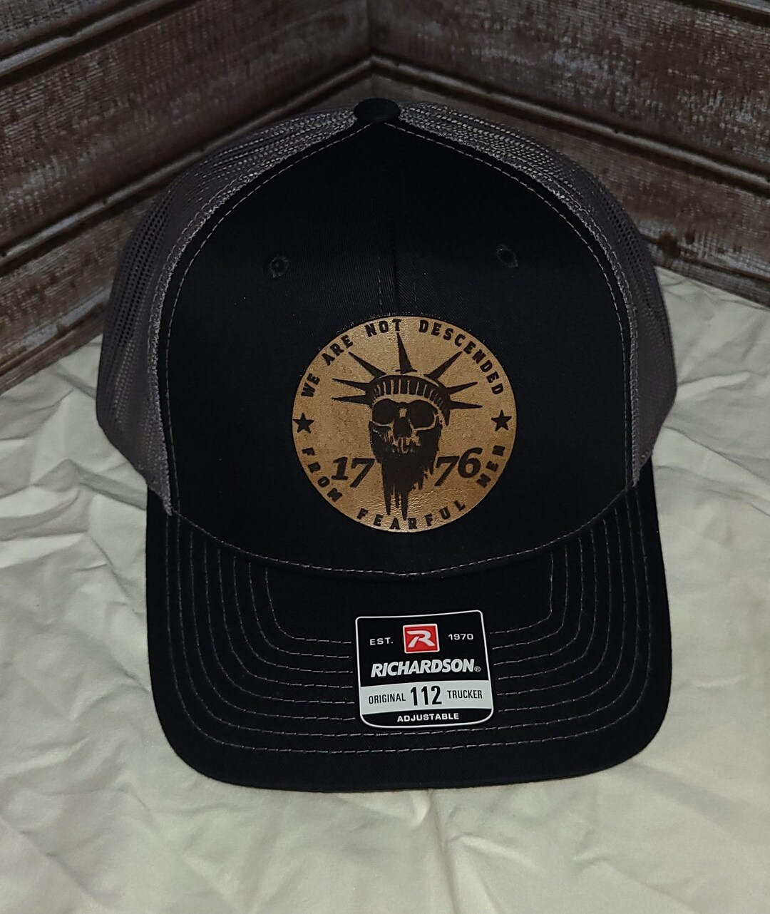 Liberty Skull Trucker Hat - Etsy