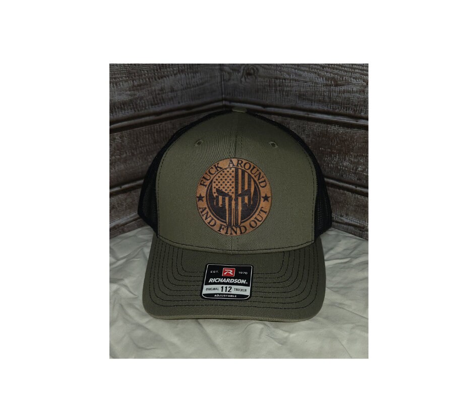 FAFO Leather Patch Hat - Etsy