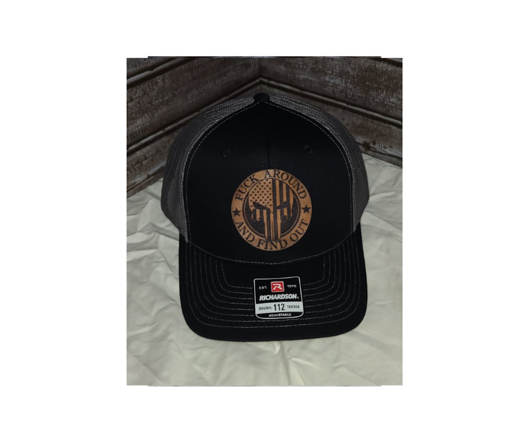 FAFO Leather Patch Hat - Etsy