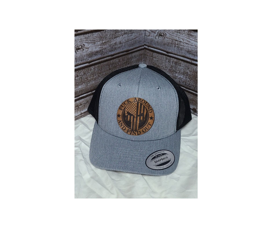 FAFO Leather Patch Hat - Etsy