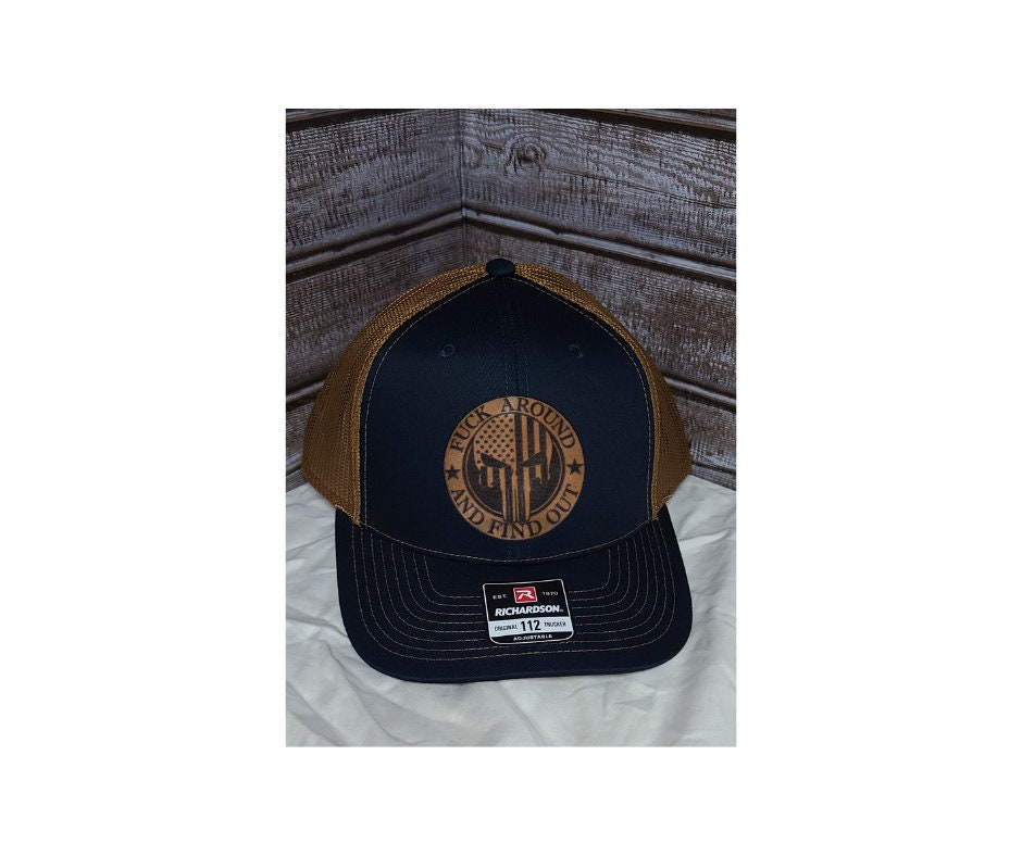 FAFO Leather Patch Hat - Etsy