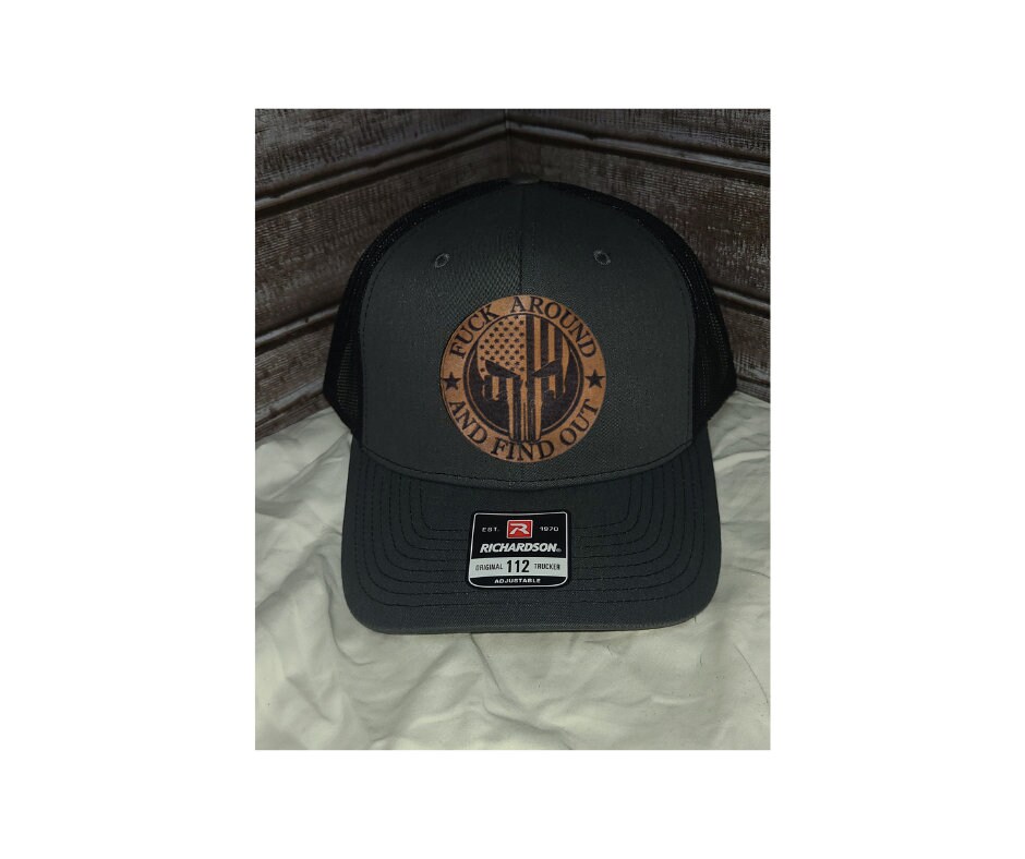 FAFO Leather Patch Hat - Etsy