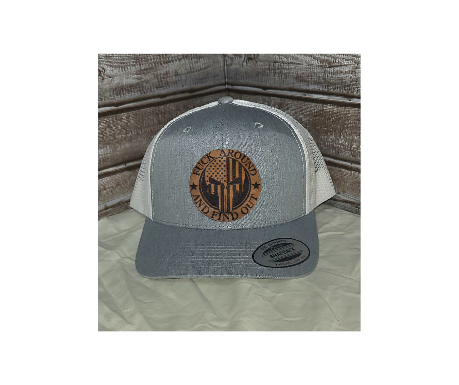 FAFO Leather Patch Hat - Etsy