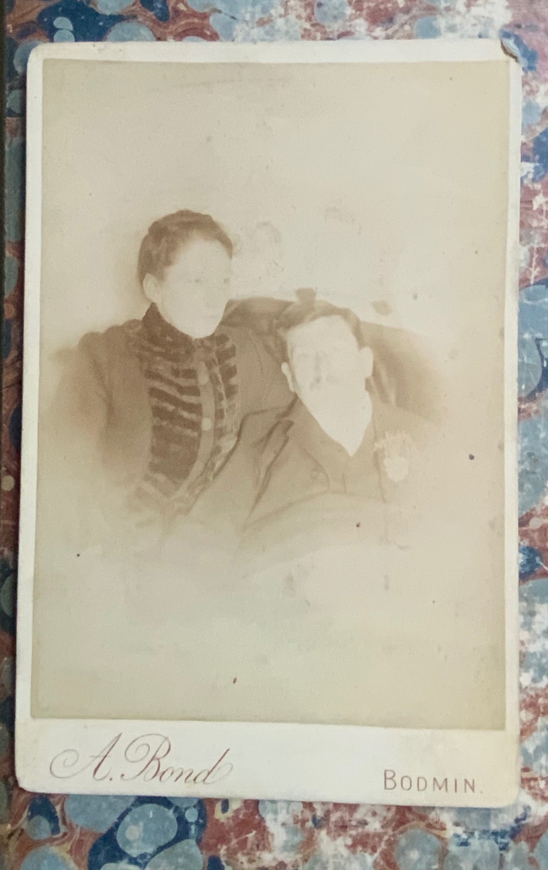 Rare Antique Victorian Cabinet Photo of an Invalid / Sickbed Last Photo ...