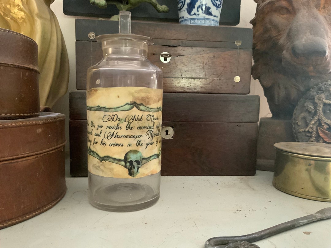 Antique Haunted Jar – Exorcised Necromancer Soul, Gothic Oddity Decor ...