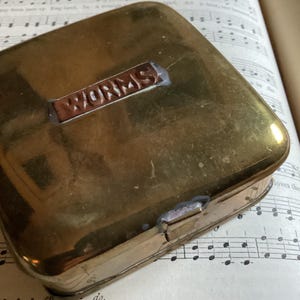 Antique Copper & Brass Worms Tin - Fishing Bait - Oddity - Gothic ...