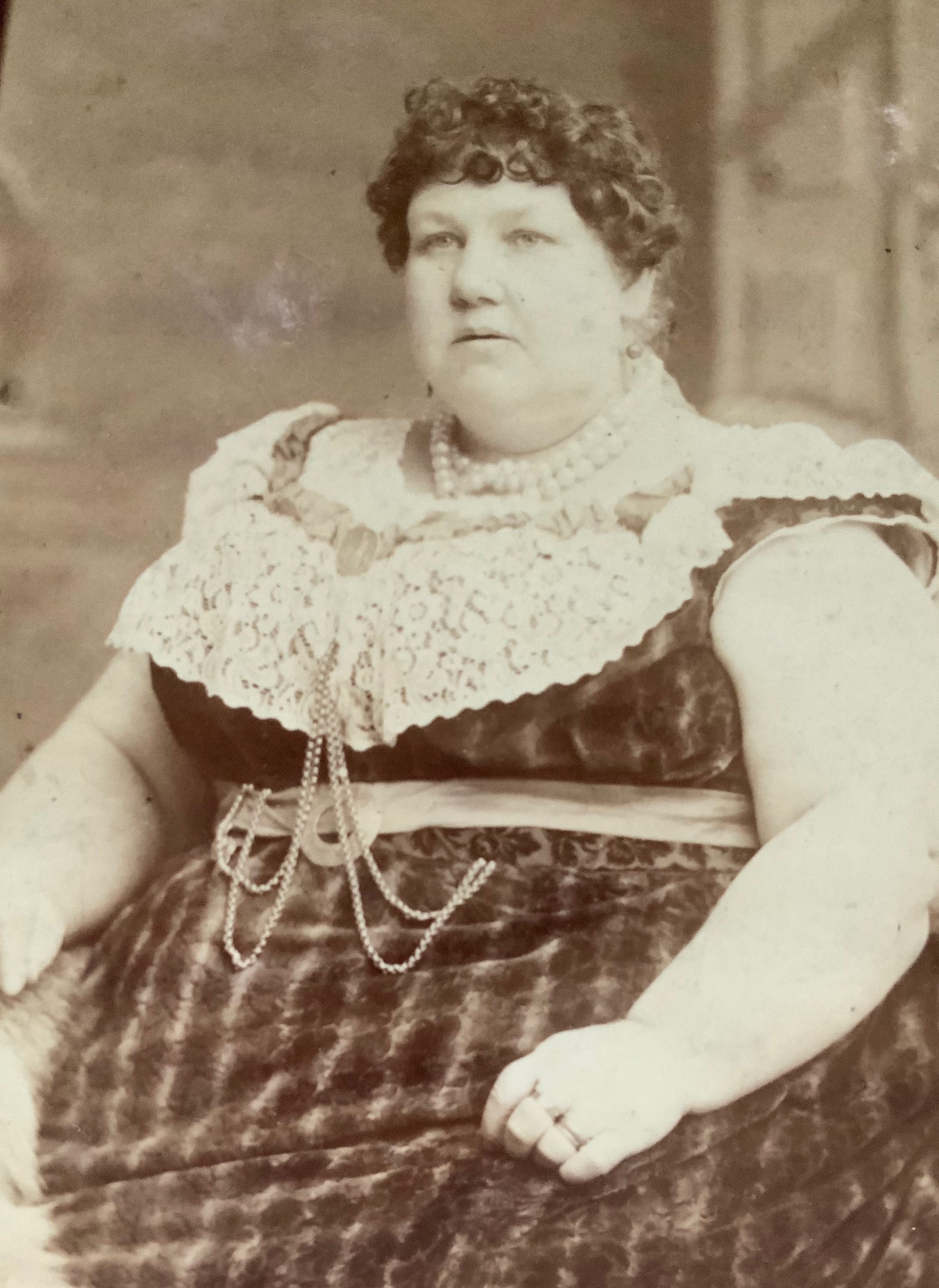 Unusual Antique Victorian Fat Lady Cabinet Photo - Social History ...
