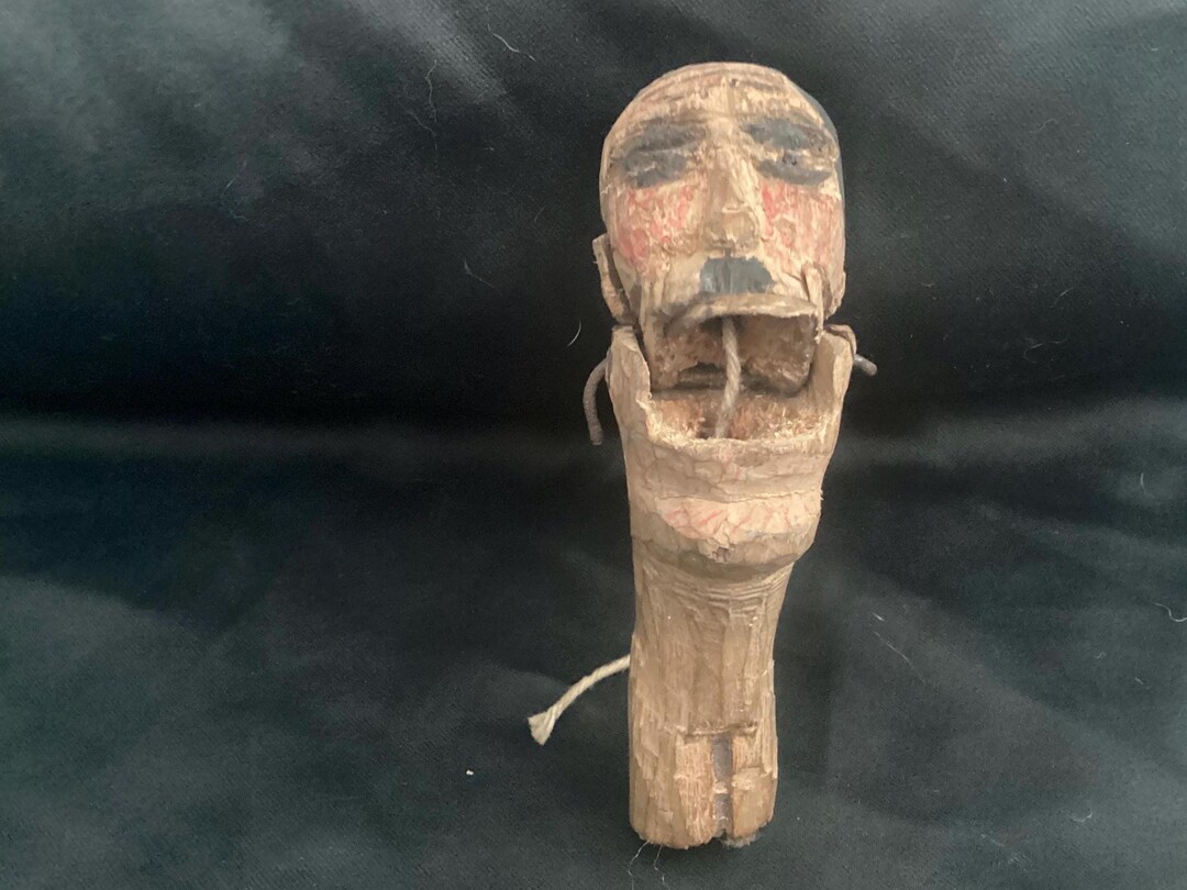 Rare WWII Carved Charlie Chaplin Great Dictator Ventriloquist Puppet ...