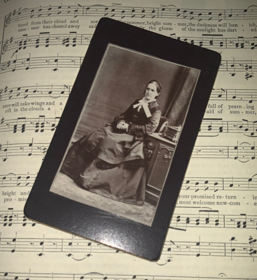 Victorian in Memoriam Photo With Unusual Black Mounting Card - Mourning ...