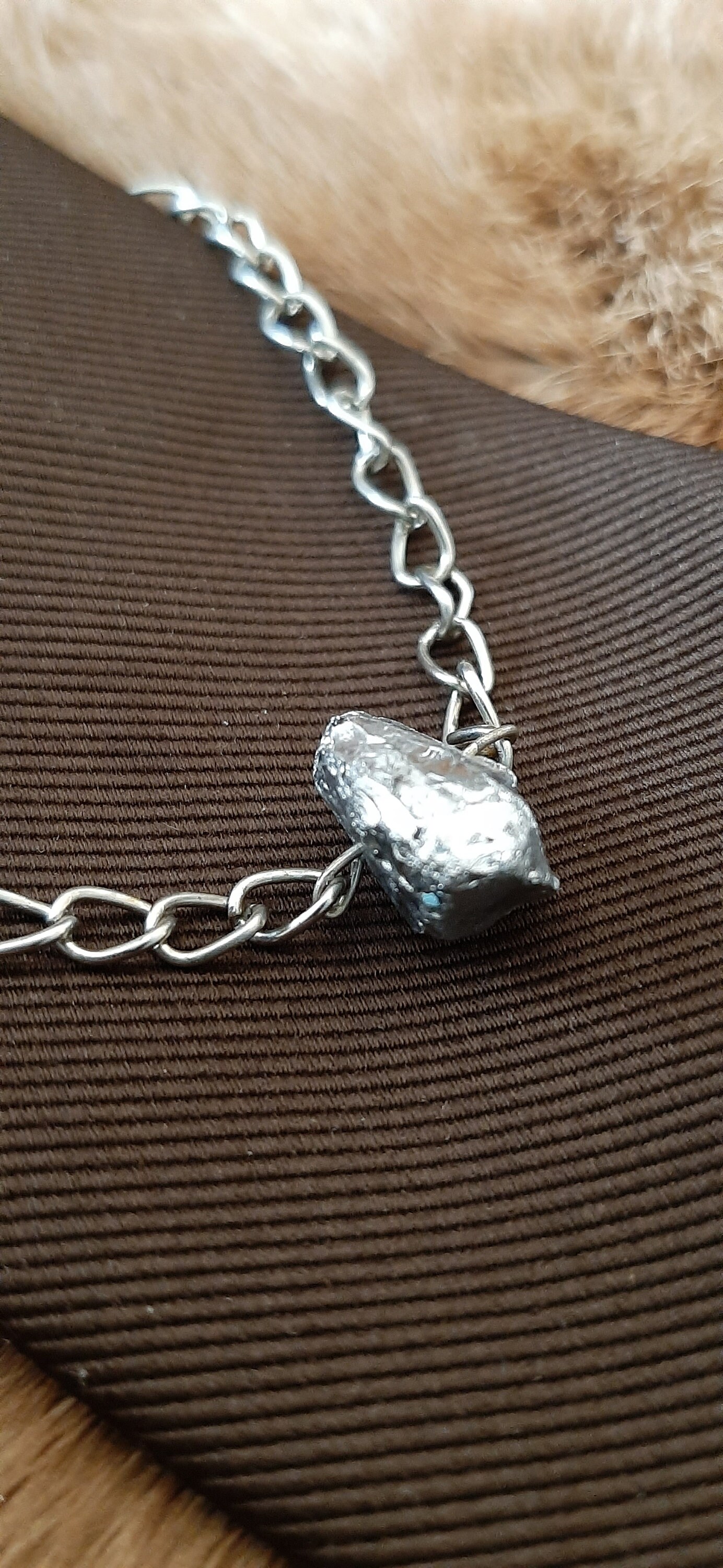 Chromium Nugget Tie Chain - Etsy