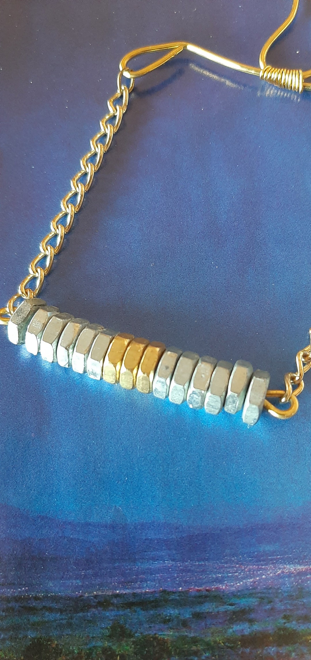 Stainless Steel and Brass Tie Chain...tool Box Tie Chain...industrial ...