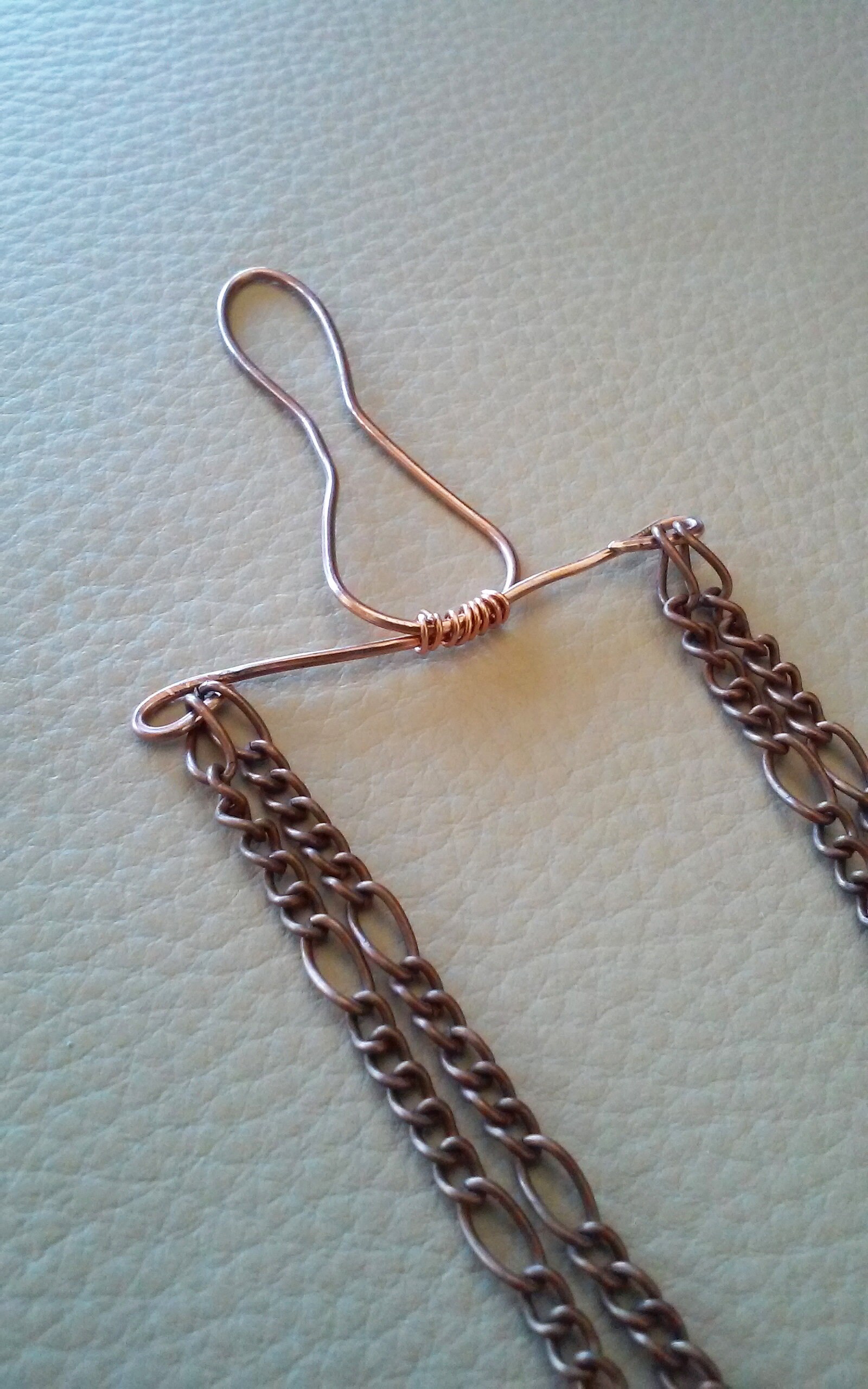 Men's Tie Chain, Tie Bar, Bronze Finish, Double Chain, Handmade - Etsy