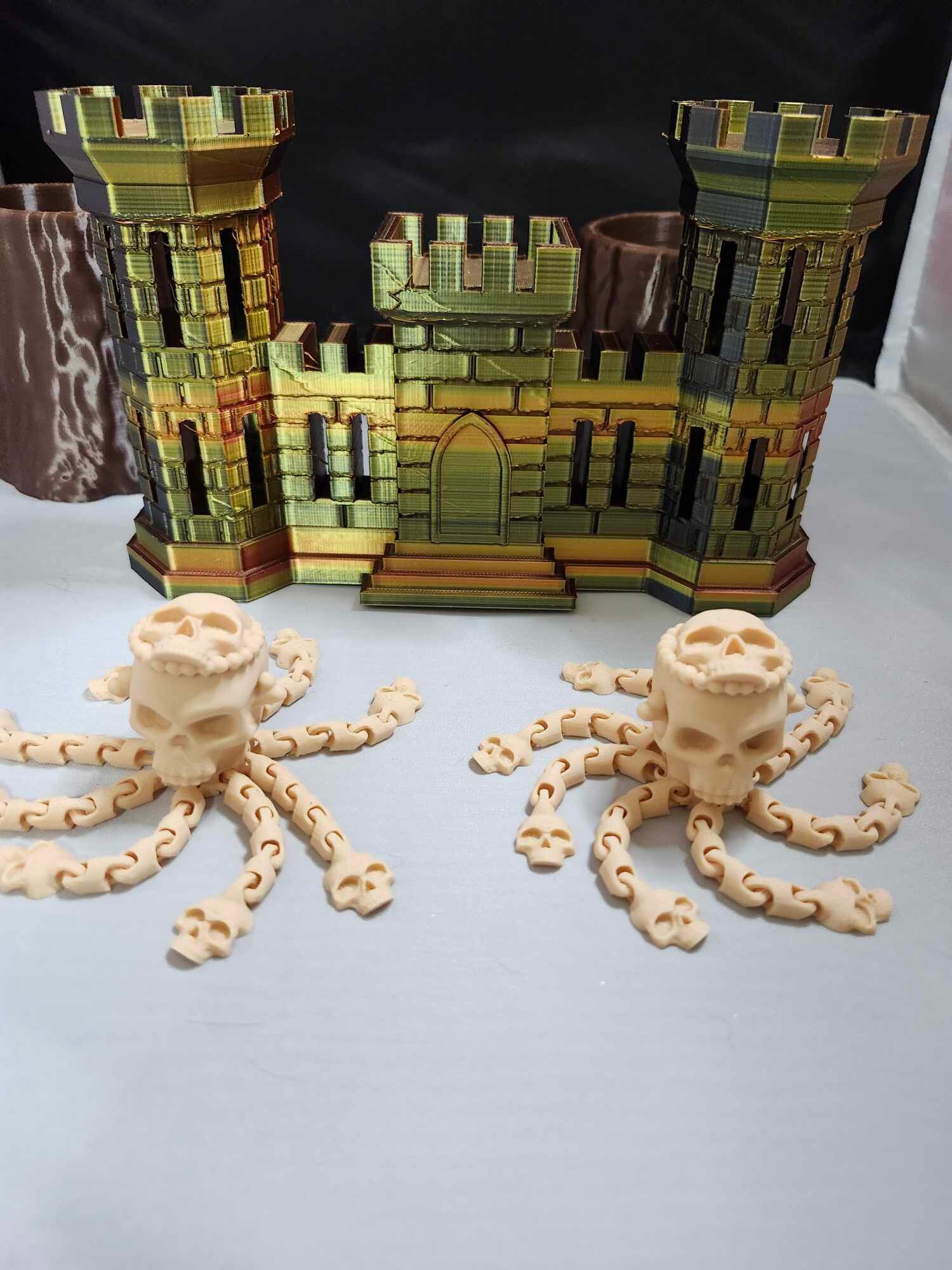 Flexi Octo Skull .3mf / .STL File for 3D Printing - Etsy